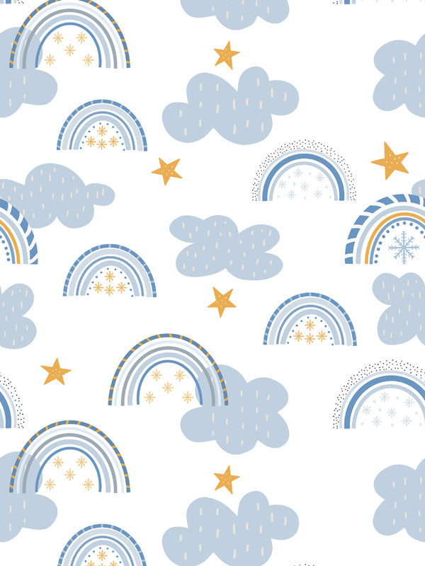 Blue Rainbow Wallpaper - Murals Decor