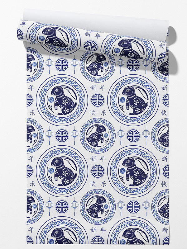 Happy Rabbit Wallpaper - Murals Decor